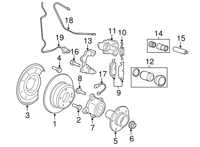 34216886479 - 2007-2019 BMW Rear Brake Rotor (34-21-6-886-479) | BMW of ...