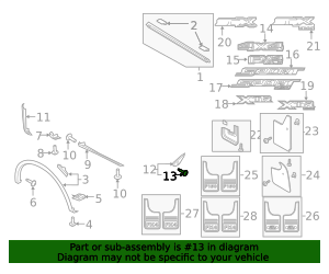 2015-2020 Ford F-150 Wheel Opening Molding Retainer -W705589-SS5YZ ...