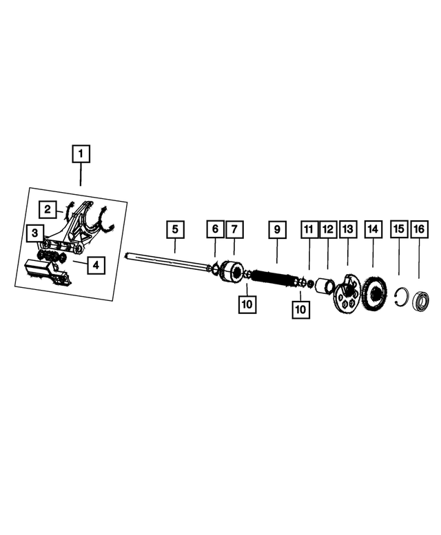MOPAR GENUINE SHIFT CAM BARREL - 68026929AB - 68026929AB | Mopar Online ...