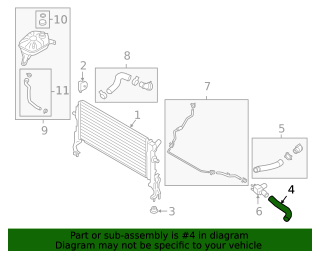 2022 Hyundai Kona Inlet Hose 25411-J9500 | OEM Parts Online