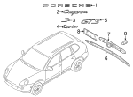 2011-2018 Porsche Cayenne Nameplate 958-559-675-01 | Sunset Porsche Parts