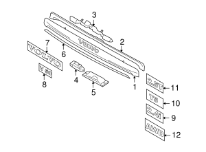 30753757 - Liftgate Latch Handle Bracket 2010-2011 Volvo V50 ...