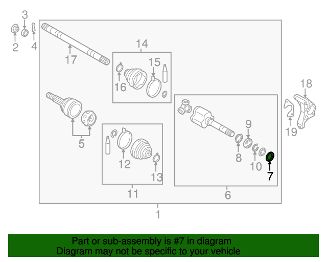 1990-2012 Nissan Drive Axle Shaft Oil Slinger 39752-10E0A | Temecula ...