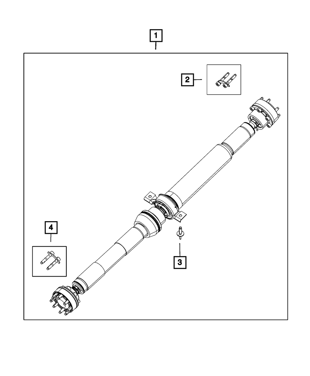 2014-2022 Jeep Drive Shaft 68206211AC | Mopar eStore