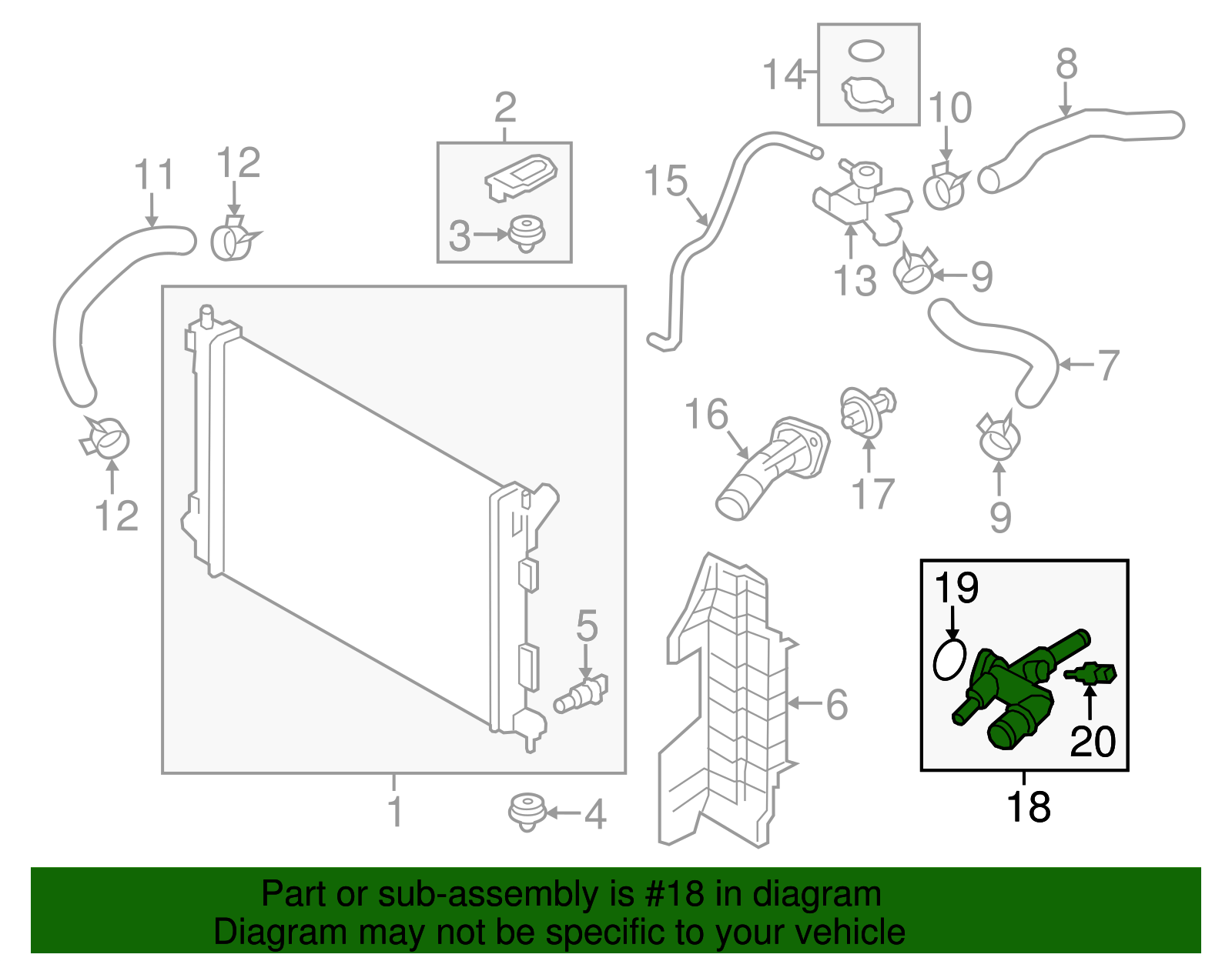2011-2021 Hyundai Water Outlet 25600-2E000 | OEM Parts Online