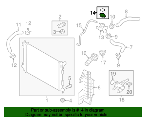 Genuine Radiator Cap for 2011-2019 Hyundai | Part# 25330-1P000 ...