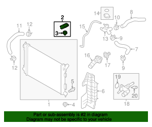 2011-2016 Hyundai Radiator Assembly Upper Bracket 25333-3X100 | OEM ...