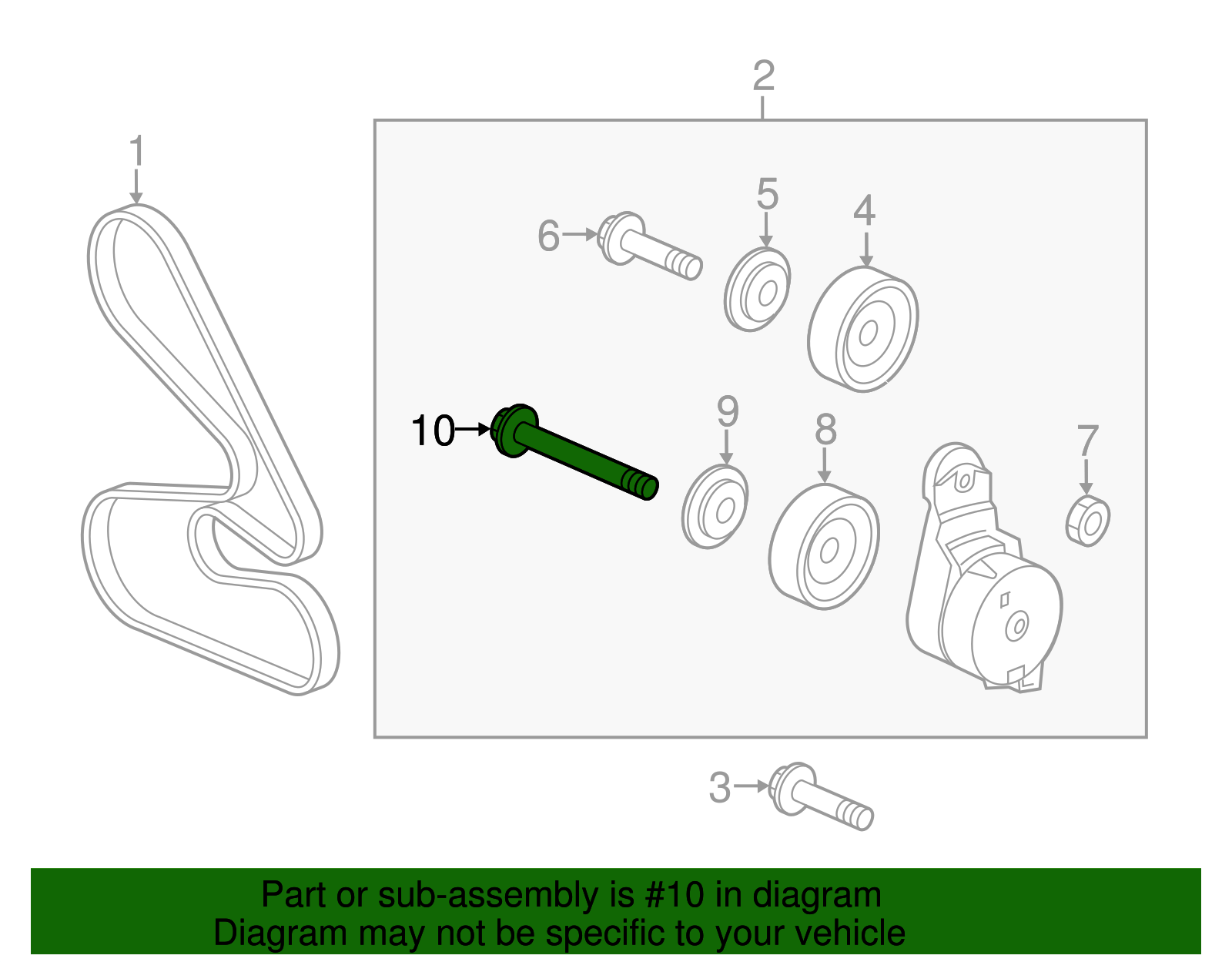 2005-2017 Honda Idler Pulley Bolt 90002-RCA-A01 | Honda AutoNation Parts