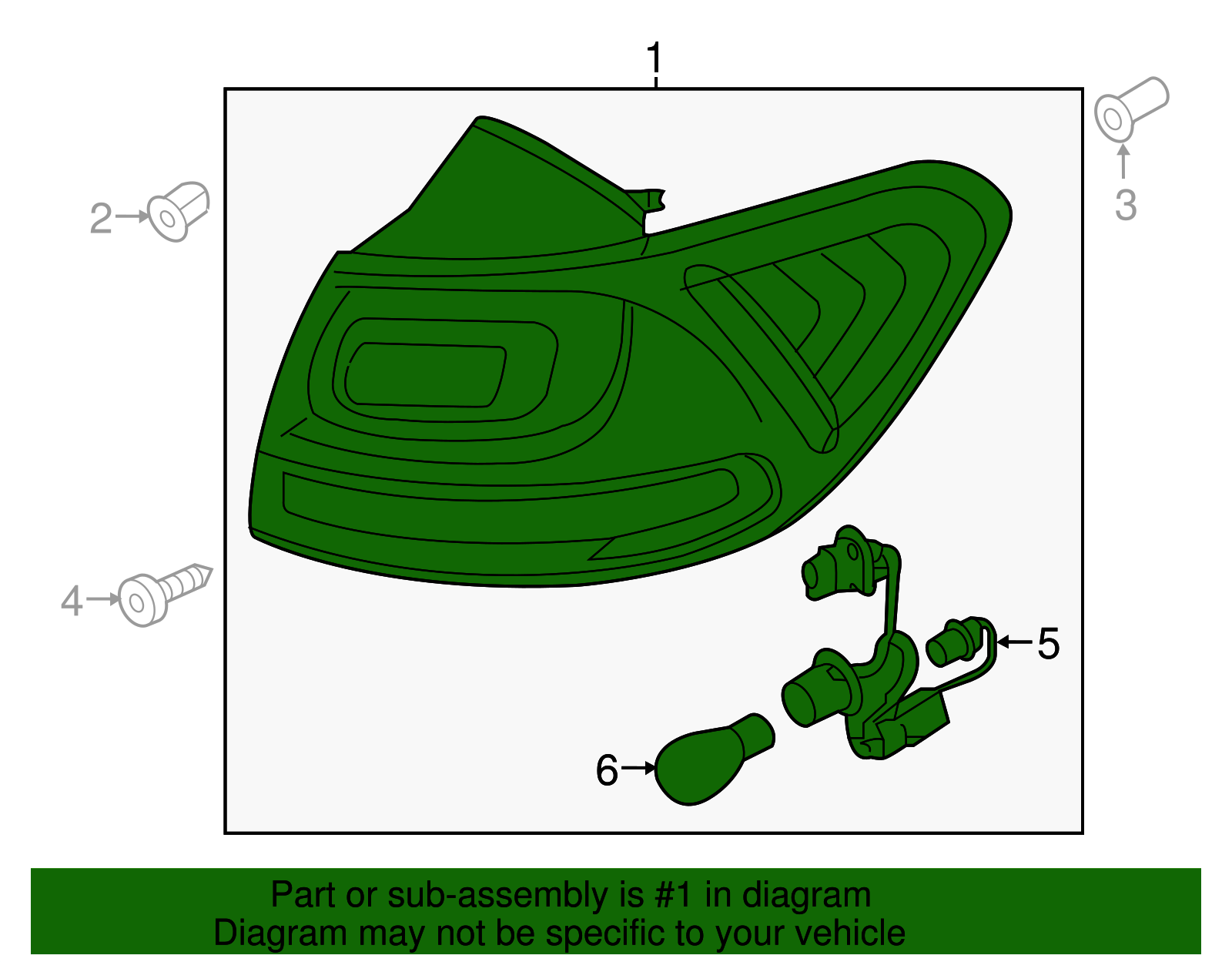 2019-2020 Kia Sorento Tail Lamp Assembly 92402-C6600 | Retail ...