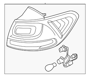 2019-2020 Kia Sorento Tail Lamp Assembly - Driver's Side (LH) 92401 ...