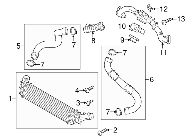 Porsche OEM Inter-Cooler Part# 971-145-805-F | OEM Vehicle Parts