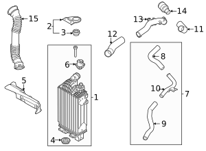 2022-2023 Hyundai Tucson Inter-Cooler Hose 28253-2M410 | OEM Parts Online