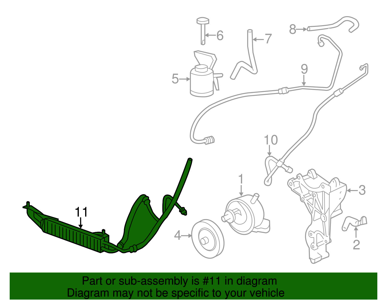 Genuine GM Power Steering Oil Cooler 22950447 for sale online | eBay