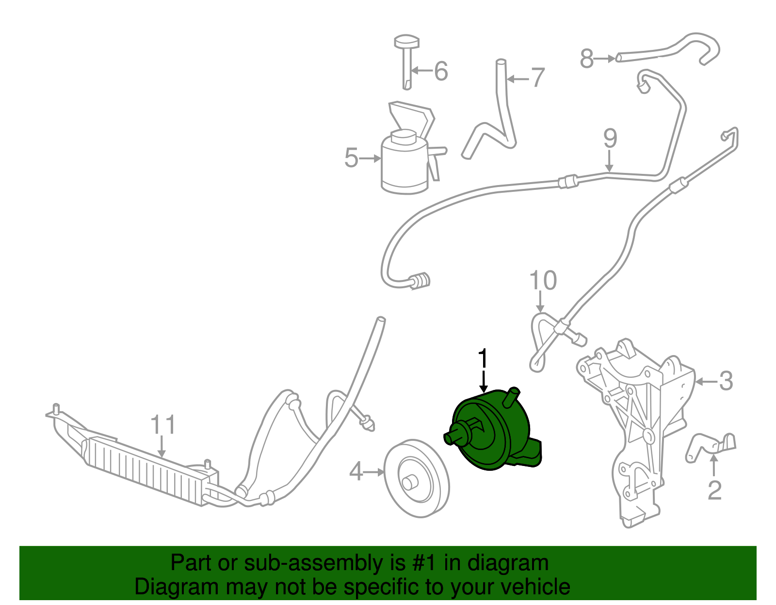 1996-2016 GM Power Steering Pump 84996212 | OEM Parts Online