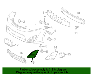 52127-06260 - Jack Plug Cover 2012-2014 Toyota Camry | AutoNationParts.com