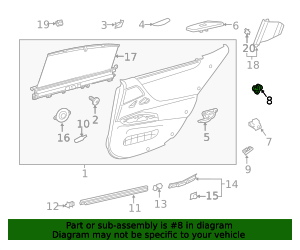 84231-50190 - Door Jamb Switch 2007-2024 Lexus | AutoNation Parts