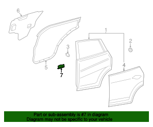 2014-2020 Nissan Rogue Corner Cover 82290-4BA0A | Parts for Nissans