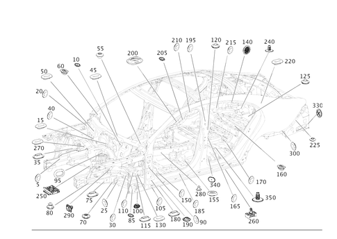 Expansion Plugs, Grommets for 2019 Mercedes-Benz CLS450 | Mercedes-Benz ...