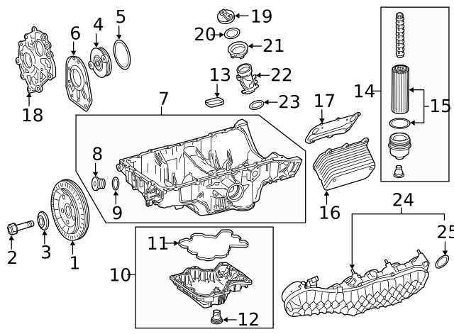 177-014-26-00-64 - Engine Oil Pan Gasket 2018-2024 Mercedes-Benz ...