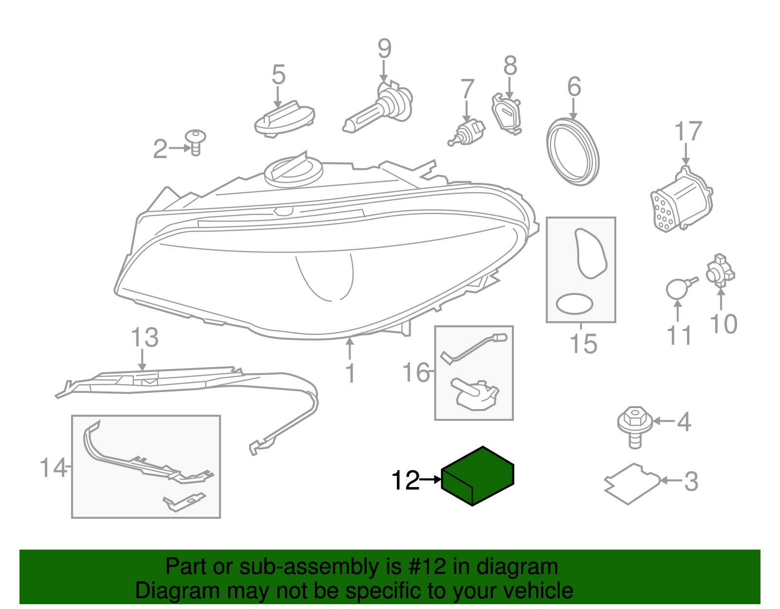 63117296902 - 2011-2013 BMW Repair Kit (63-11-7-296-902) | BMW of South ...