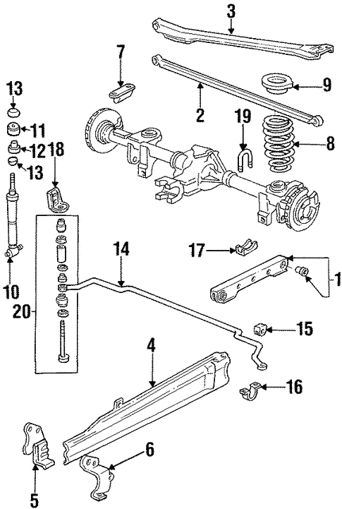 Rear Suspension for 2002 Pontiac Firebird | GMPartsDirect.com