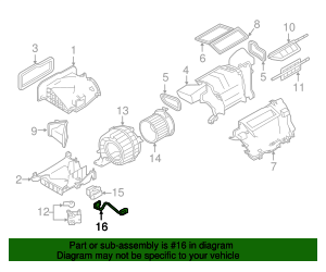 2011-2017 Nissan HVAC Blower Motor Connector 27206-1KM0A | Nissan Parts ...