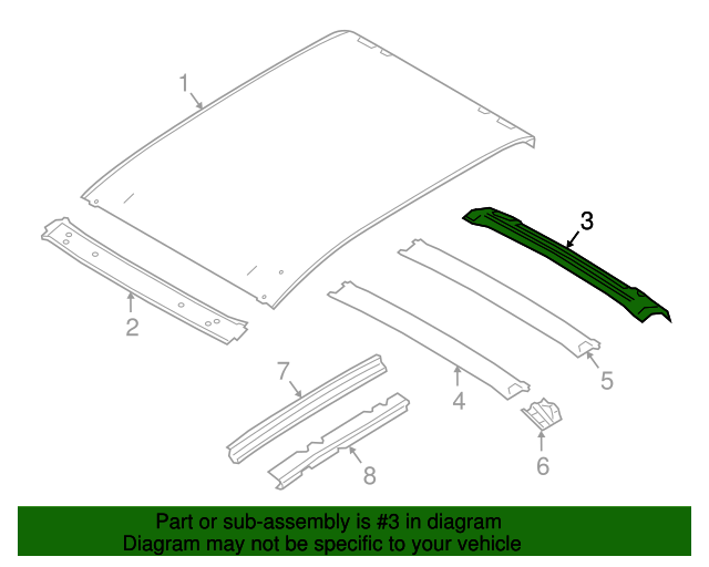 2016-2021 Nissan Rear Header G3230-EZ2MA | OEM Parts Online