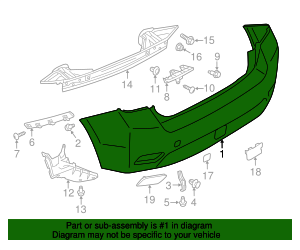 2012-2016 Subaru Impreza Bumper Cover 57704FJ031 | Subaru Parts Plus