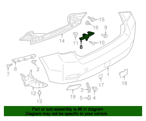 2012-2017 Subaru Center Bracket - Driver's Side (LH) 57707FJ090 ...