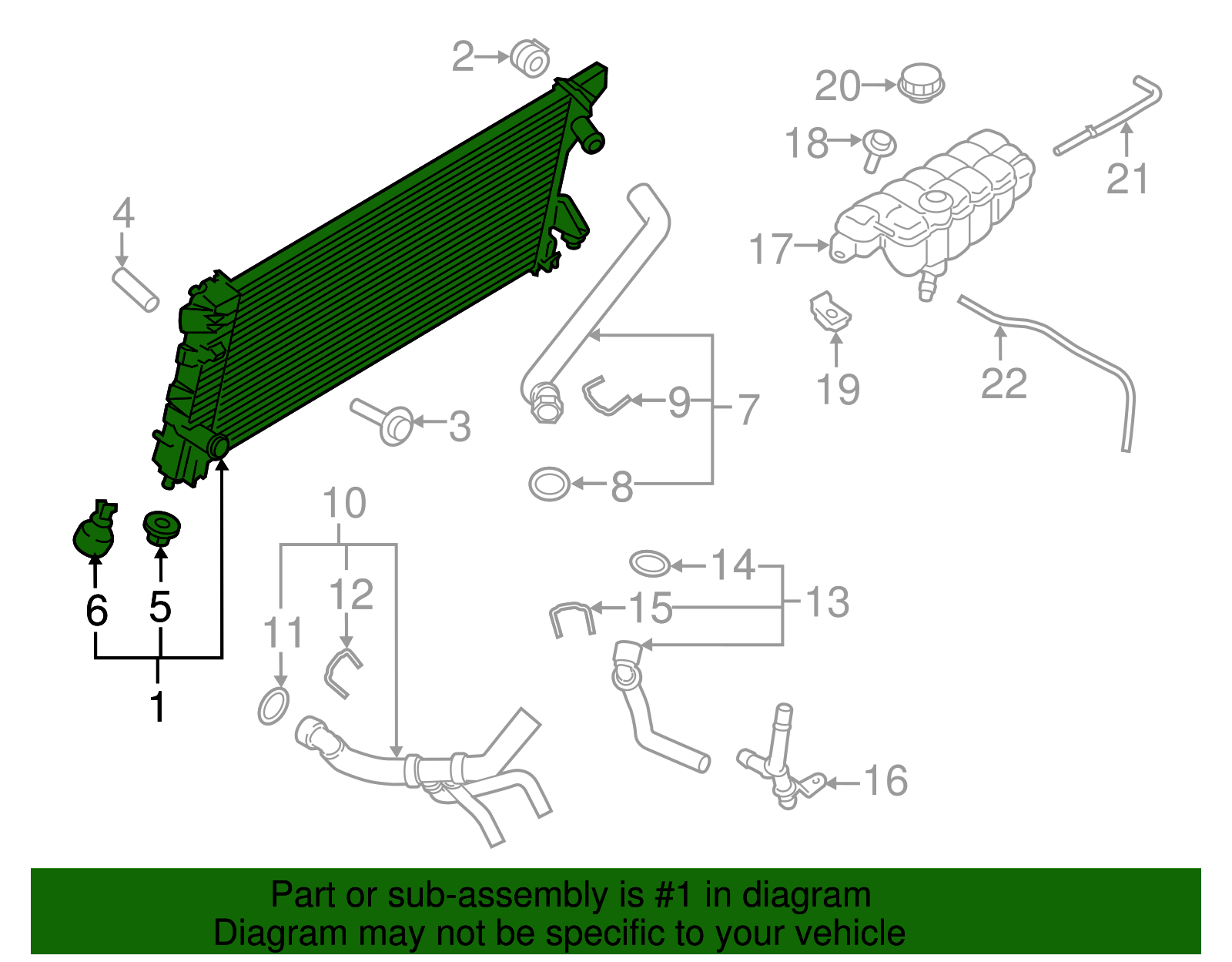 FL3Z-8005-B - 2015-2017 Ford F-150 - Radiator | My Ford Parts