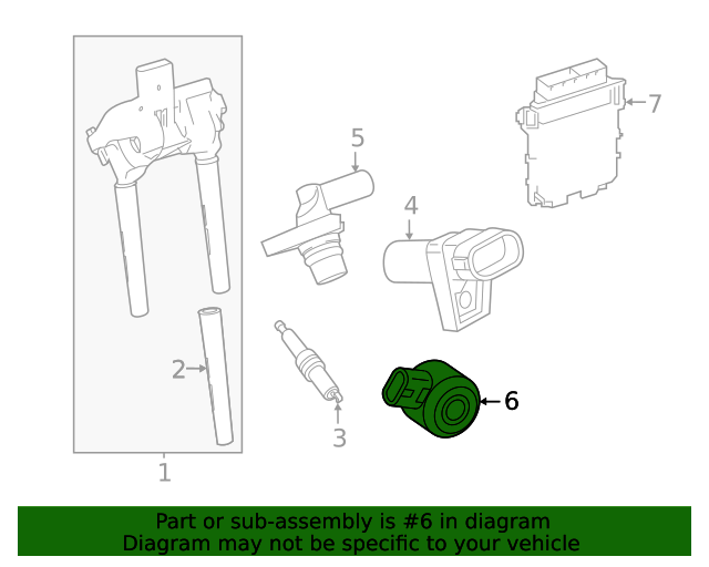 2014-2024 Mercedes-Benz Ignition Knock (Detonation) Sensor 270-905-09 ...