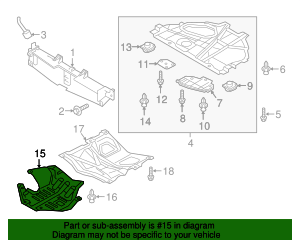 2016-2019 Mazda CX-9 Rear Shield KD53-56-393A | TascaParts.com