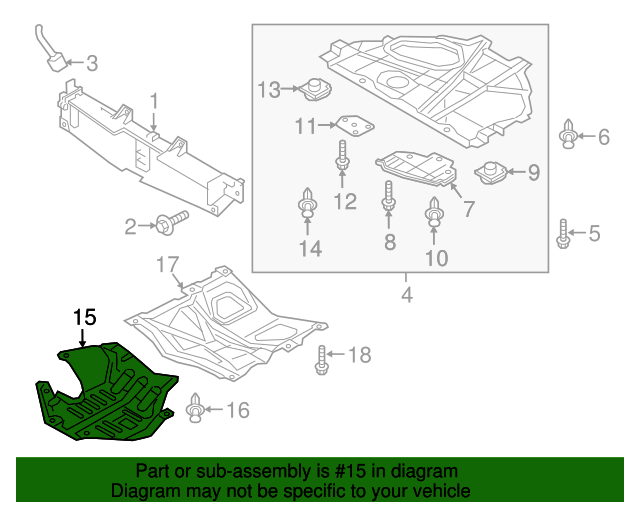 2016-2021 Mazda CX-9 Rear Shield KD45-56-393B | RealMazdaParts.com