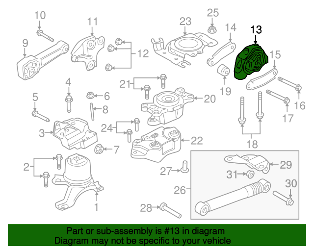 2013-2019 Land Rover Side Mount LR032311 | Express Land Rover Parts