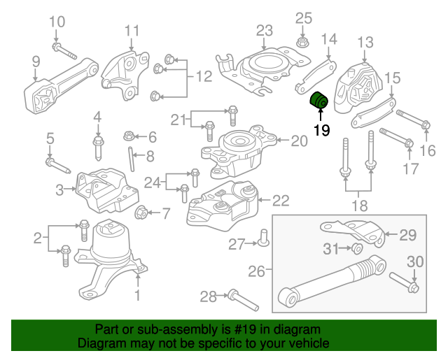 2012-2019 Land Rover Side Mount Insulator LR000520 | Sacramento Land ...