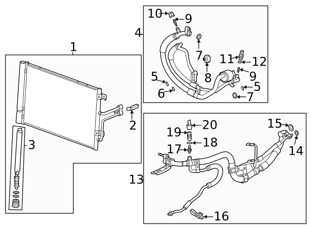 2020-2023 Cadillac Air Conditioning Refrigerant Heat Exchanger 84798196 ...