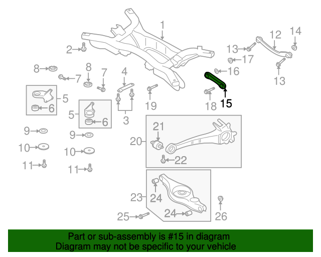 4117A007 Link Arm 2007-2015 Mitsubishi | Mitsubishi Factory Parts