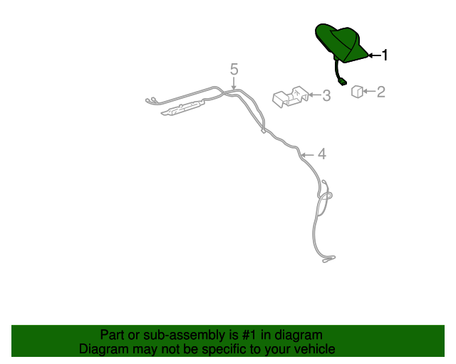 2007-2009 Lexus Antenna 8676050110D1 | OEM Parts Online