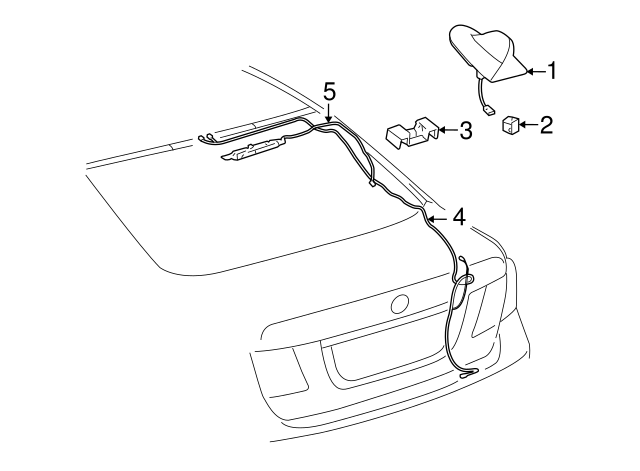 Lexus OEM Antenna Part# 8676050110C0 | OEM Vehicle Parts