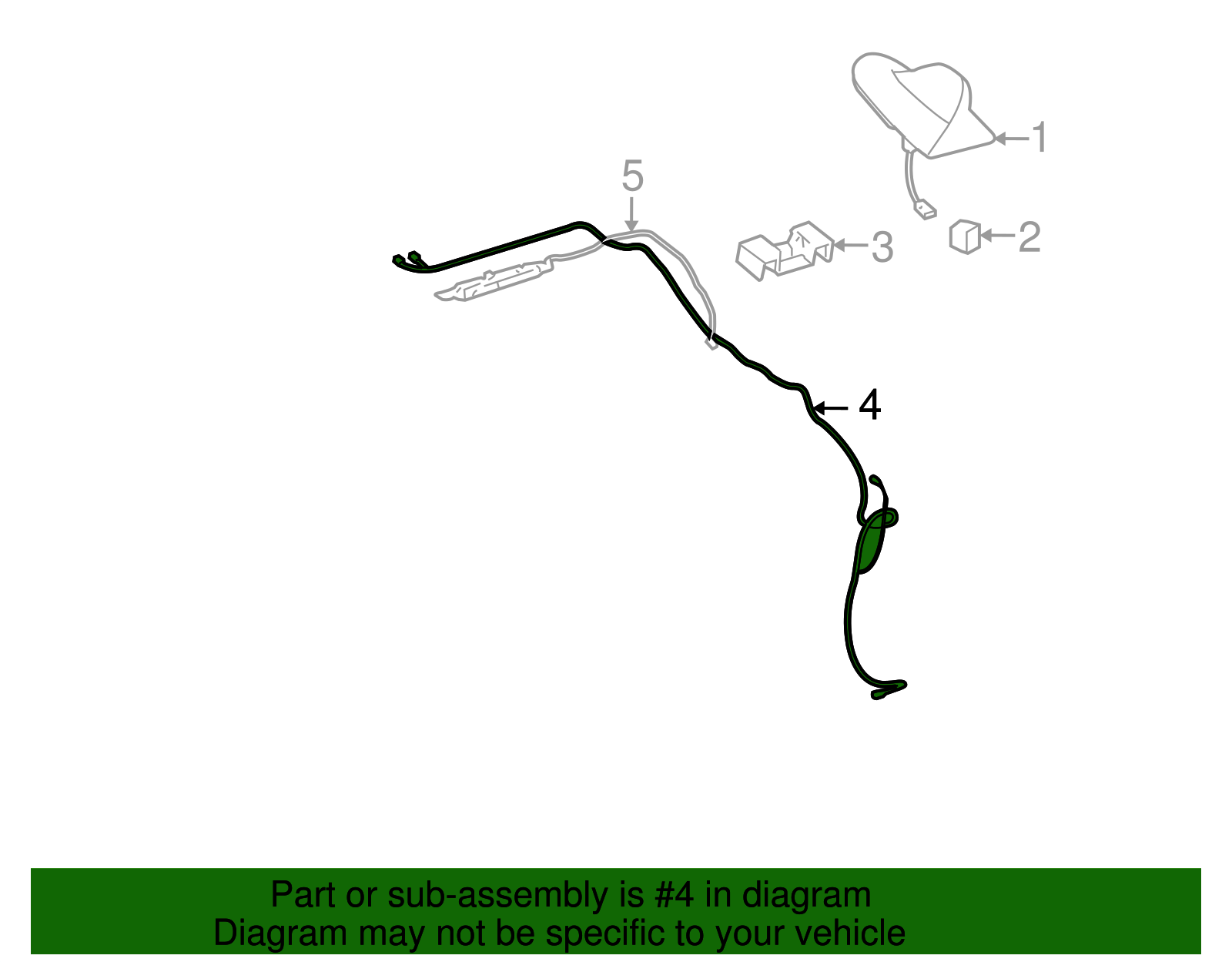 86705-50350 - Antenna Cable 2007-2009 Lexus | AutoNation Parts