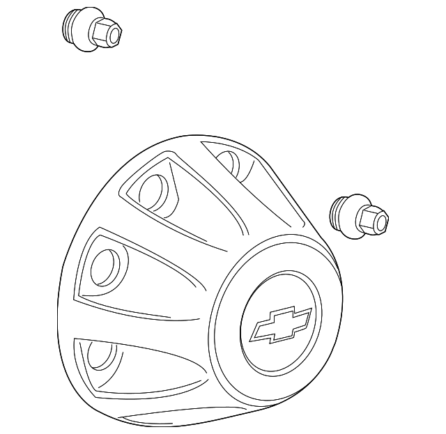 2011-2023 Chevrolet Sparkle Silver Center Cap with GMC Logo 09597806 GM ...