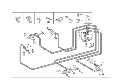Folding Top Hydraulic System for 2001 Mercedes-Benz SLK 230 | Mercedes ...