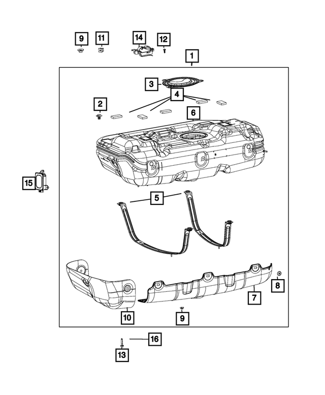 2015-2022 Ram ProMaster City Fuel Tank Shield 68268734AA | Mopar Estores