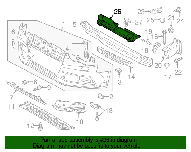 8T0-807-081-F - Sight Shield 2013-2017 Audi | Audi OEM Parts