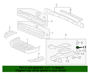 1999-2004 Honda Odyssey Rail Assembly Plate 65672-S0X-A00ZZ | OEM Parts ...