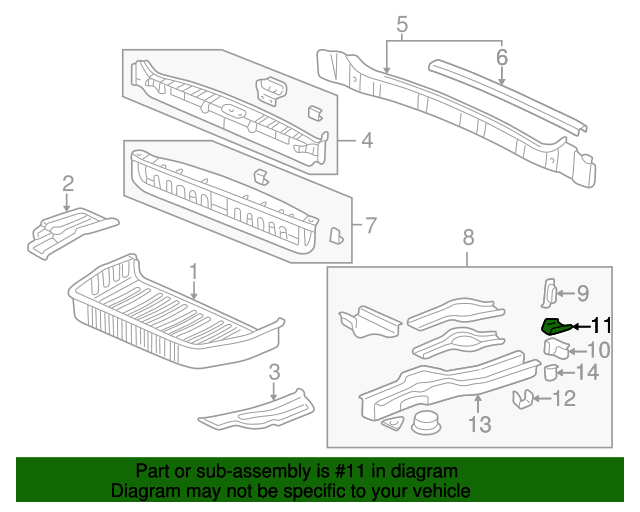 65622-S0X-A00ZZ - Rail Assembly Plate 1999-2004 Honda Odyssey | Honda ...