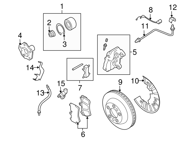 955-606-405-12 - ABS Wheel Speed Sensor 2003-2010 Porsche Cayenne ...