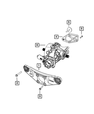 2020-2025 Chrysler Pacifica Differential Bracket 68273439AA | Mopar eStore