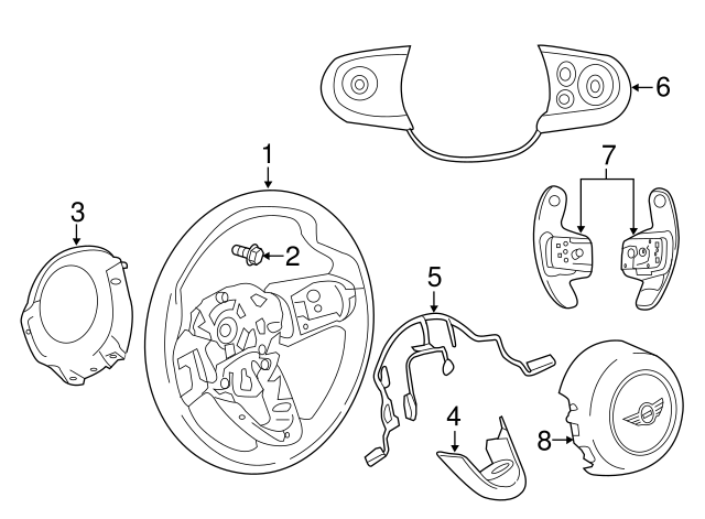 2014-2022 Mini Steering Wheel Wiring Harness 32-30-6-864-895 | Shop OEM ...