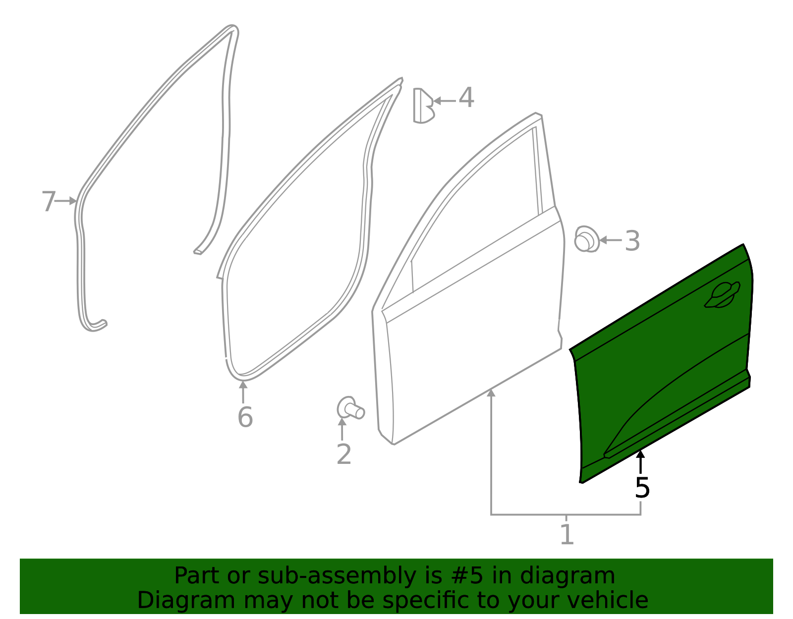 76121-Q5000 - Outer Panel 2021-2025 Kia Seltos | Kia.Parts Store